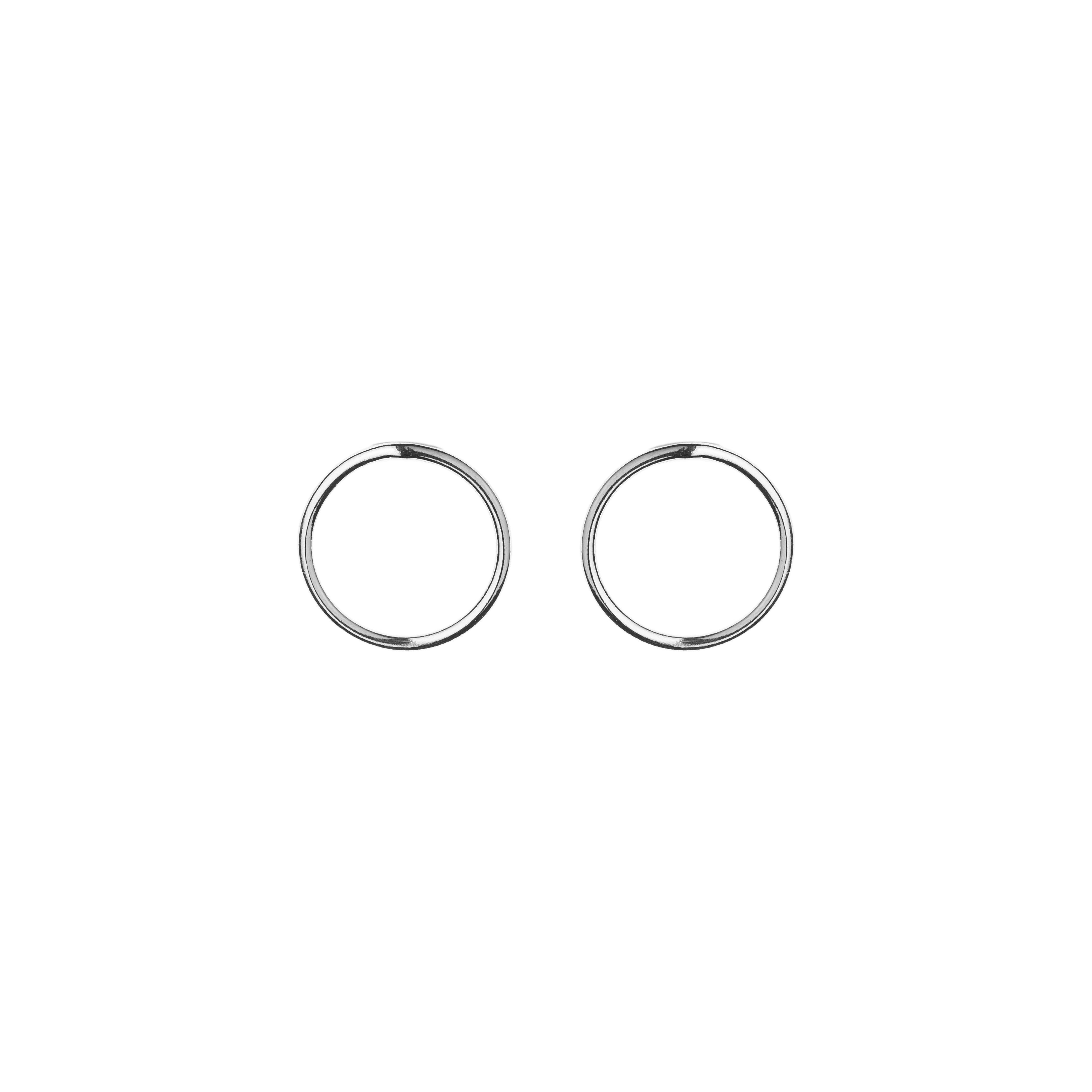 Silver Small Circle Earrings | by designer Aurore Havenne - Aurore Havenne - Timeless Fine Jewellery